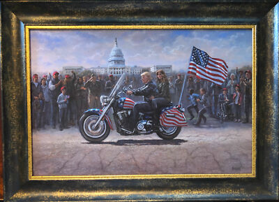 Jon McNaughton Framed Textured Art Print President Trump MAGA Ride ...