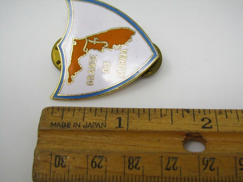 Vintage Collectible Pin: Grande Du Florida Shield Design | eBay