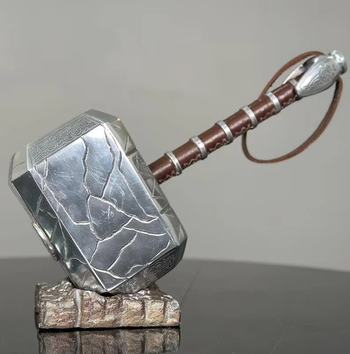 Thor Hammer Mjolnir Adult Metal 1:1 Props Storm breaker Avengers Hammer ...