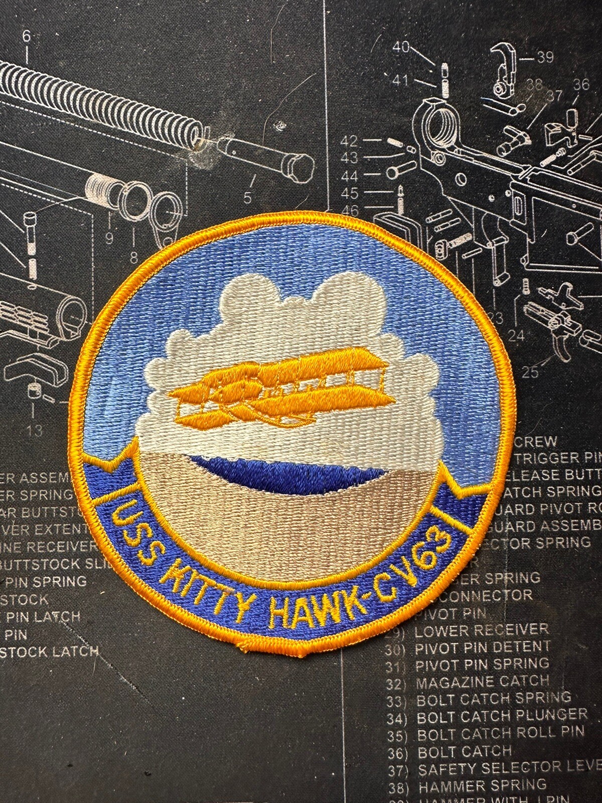 US NAVY PATCH VINTAGE USS KITTYHAWK CV-63 | eBay