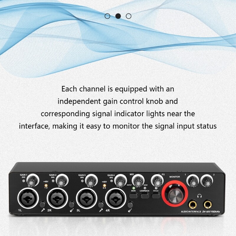 Sound Card 24Bit 192KHz Rate USB Sound Card 4Channels | eBay
