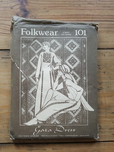 Folkwear Ethnic Pattern GAZA DRESS #101 Uncut Women's Embroidery ...