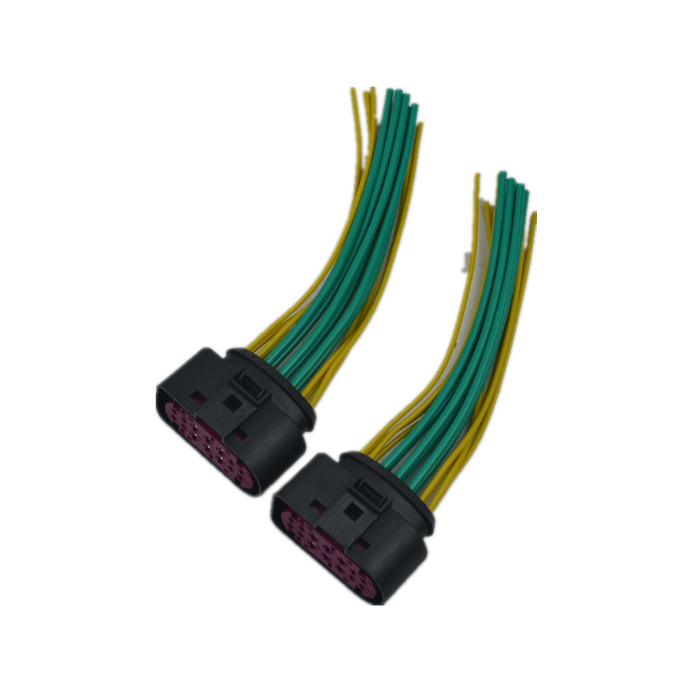 2x Headlight Connector Pigtail Xenon HID For 13-18 Dodge Ram 1500 2500 ...