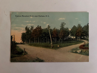 Durham, North Carolina - Famous Macadam Road - vintage postcard | eBay