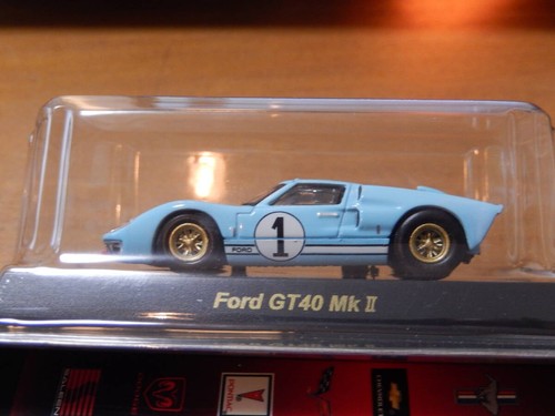 Kyosho 1/64 Ford GT40 Mk2 Light Blue USA Sports Car Collection Used | eBay