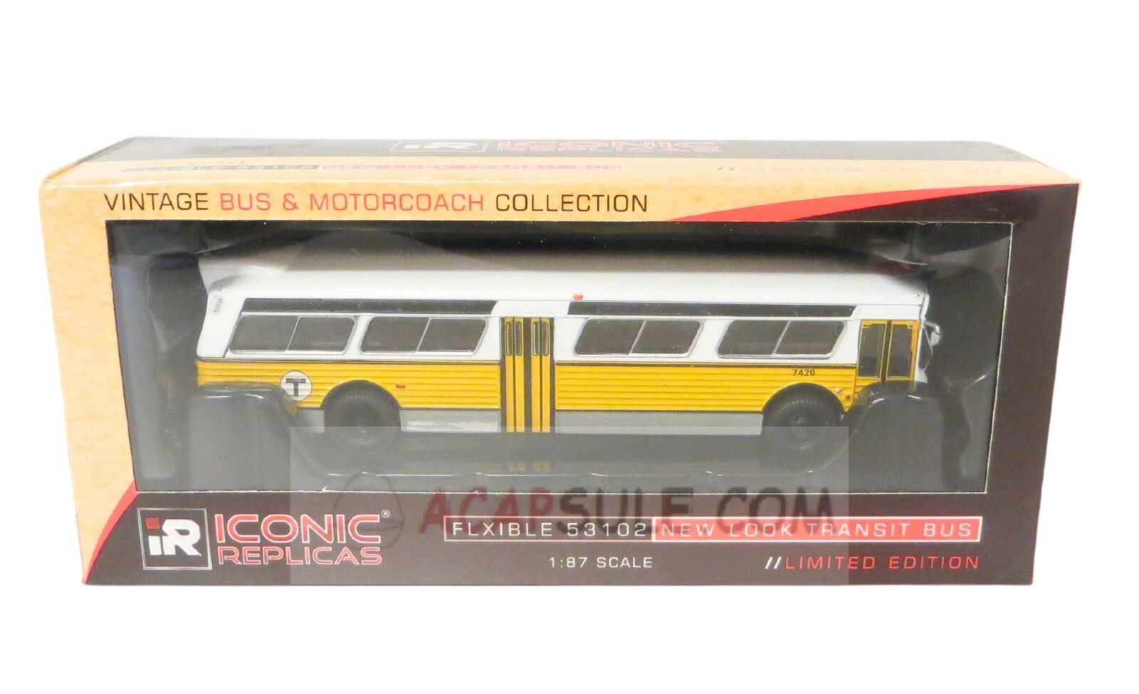 Boston MBTA 1/87 Scale Flxible 53102 New Look Transit Bus Diecast Model ...