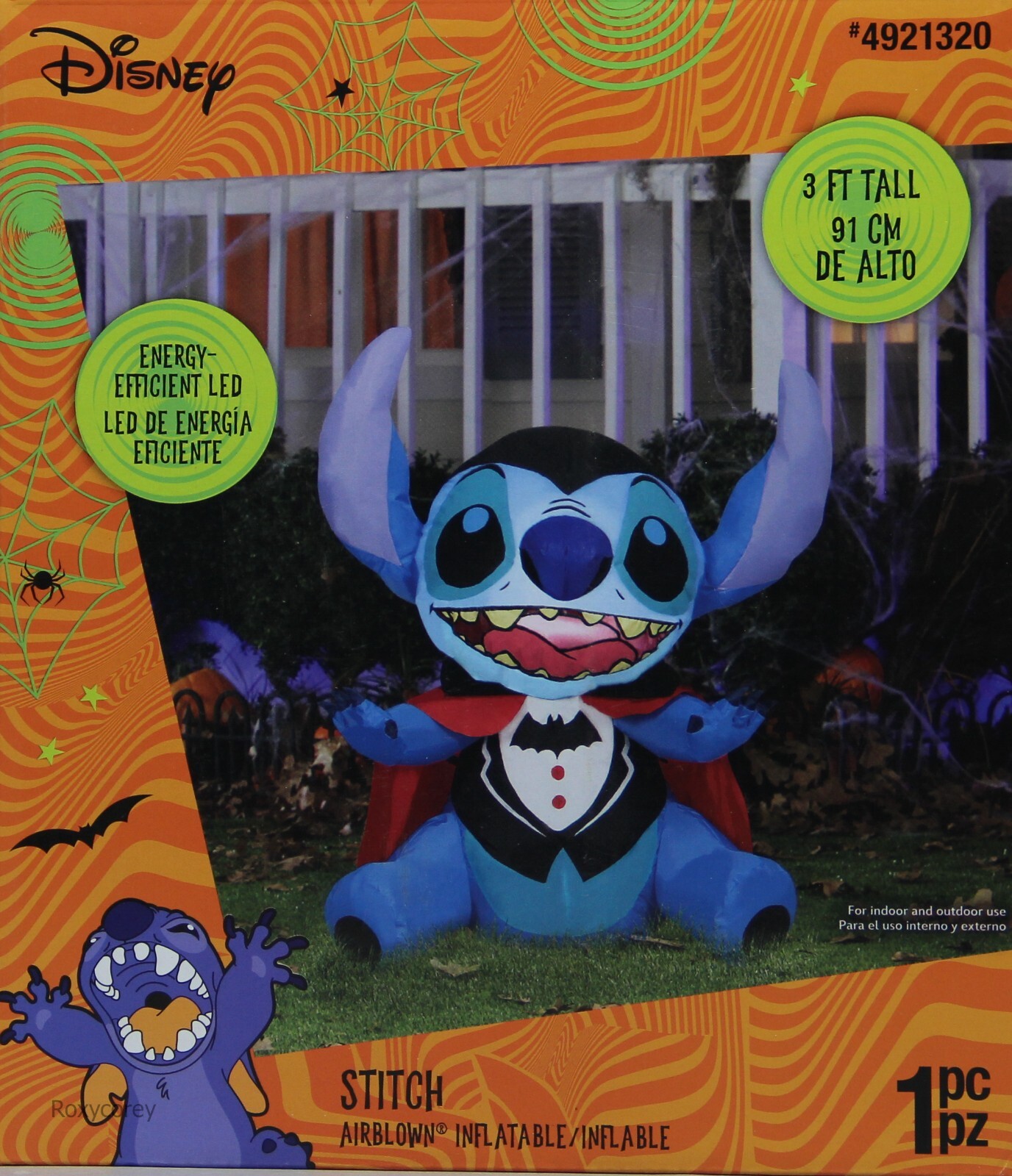 Gemmy Disney Stitch in Vampire Costume Airblown Inflatable - Multicolor ...