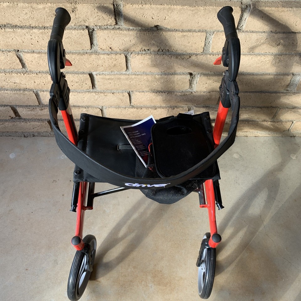 Drive Nitro Red Rollator Walker RTL10266 FastFREE FedXGrnd ...