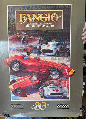 Juan Manuel Fangio's 80th Birthday poster | eBay