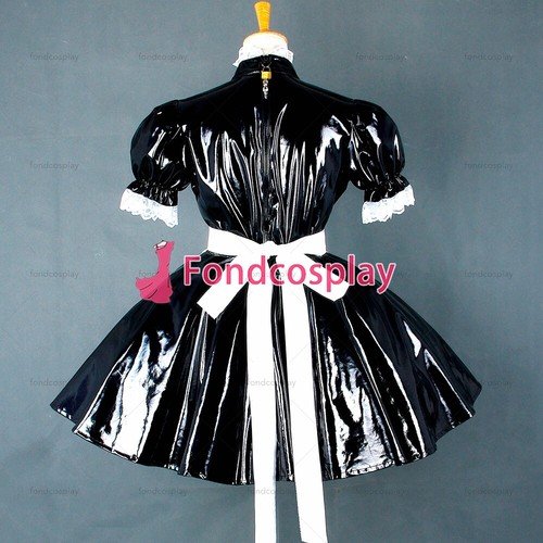 maid Black PVC lockable dress Tailor-made Sissy | eBay