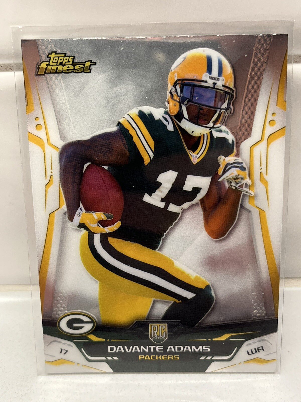 2014 Topps Finest Davante Adams Rookie Card RC #130 Packers | eBay