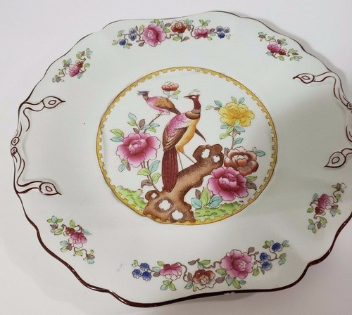 Antique F Winkle & CO Whieldon Ware Old Chelsea" 9.5" Cake Plate ...