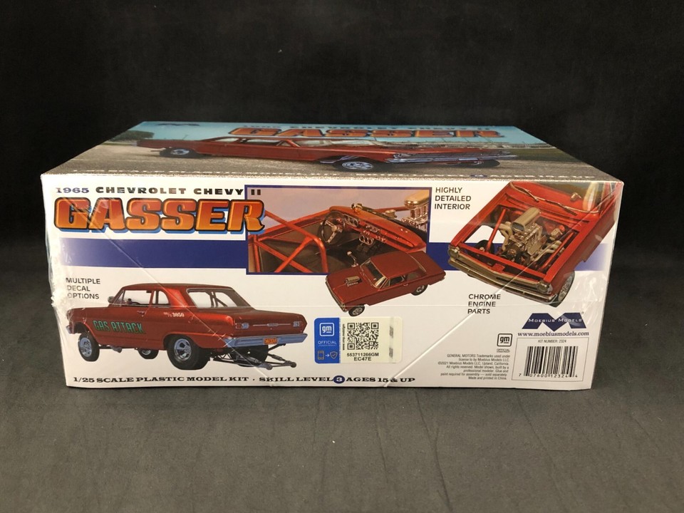 Moebius Models 1965 Chevrolet Chevy II Gasser 1:25 Scale Plastic Model ...