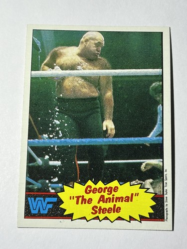 1985 Topps WWF George The Animal Steele #21 Set Break WWE C224 | eBay