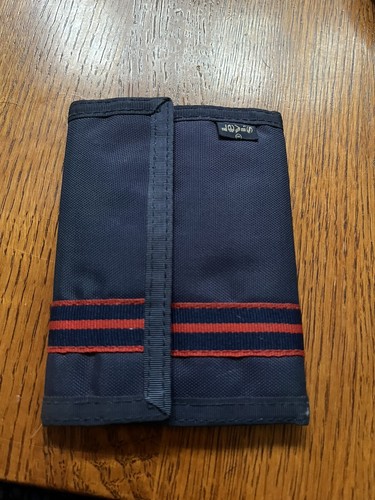 VTG 1970s LEVI'S WALLET TRIFOLD NYLON 5x4 BLUE & RED LOGO TAB HOOK ...