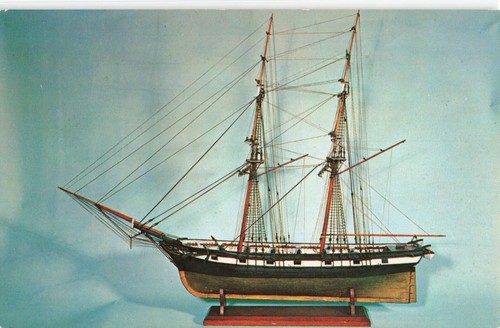 Postcard Model Brig Truxton Philadelphia PA Maritime Museum | eBay