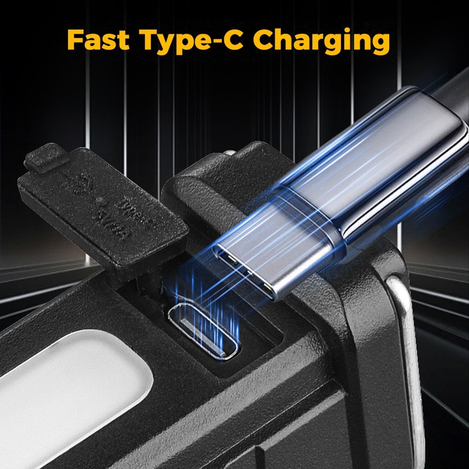 Rechargeable LED Work Light Mechanic Flashlight Lamp Magnetic Base ...