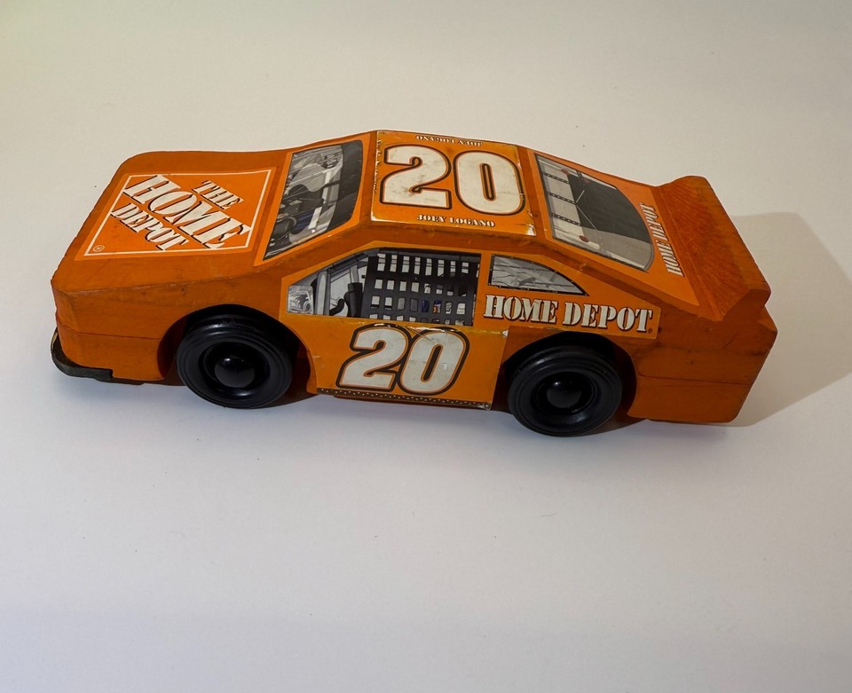 Custom Wood Joey Logano #20 Home Depot Pinewood Derby Style Car ...