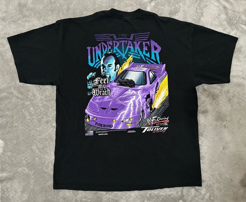Vintage 90s NHRA x WWF Undertaker Shirt XL? NASCAR Mankind Rock Stone ...