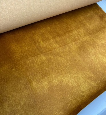 3 metres gold velvet upholstery fabric FREE POSTAGE | eBay UK