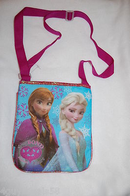 Girls Purse DISNEY FROZEN ANNA ELSA Cross Body Bag STRONG BOND STRONG ...
