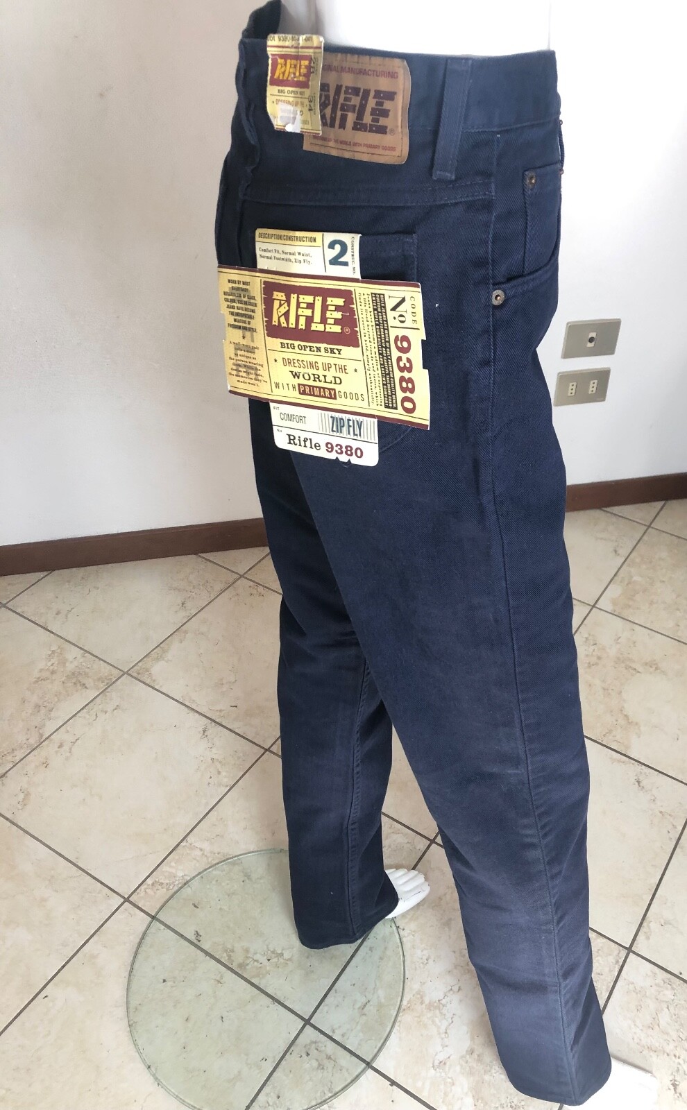 Rifle Straight Leg High Waist Men's Unisex Vintage Jeans 90s W28 W29 ...