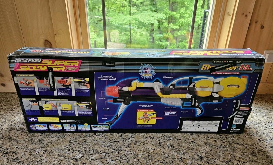 New In Box! Super Soaker Larami Super Charger Monster XL 9983-0 Water ...