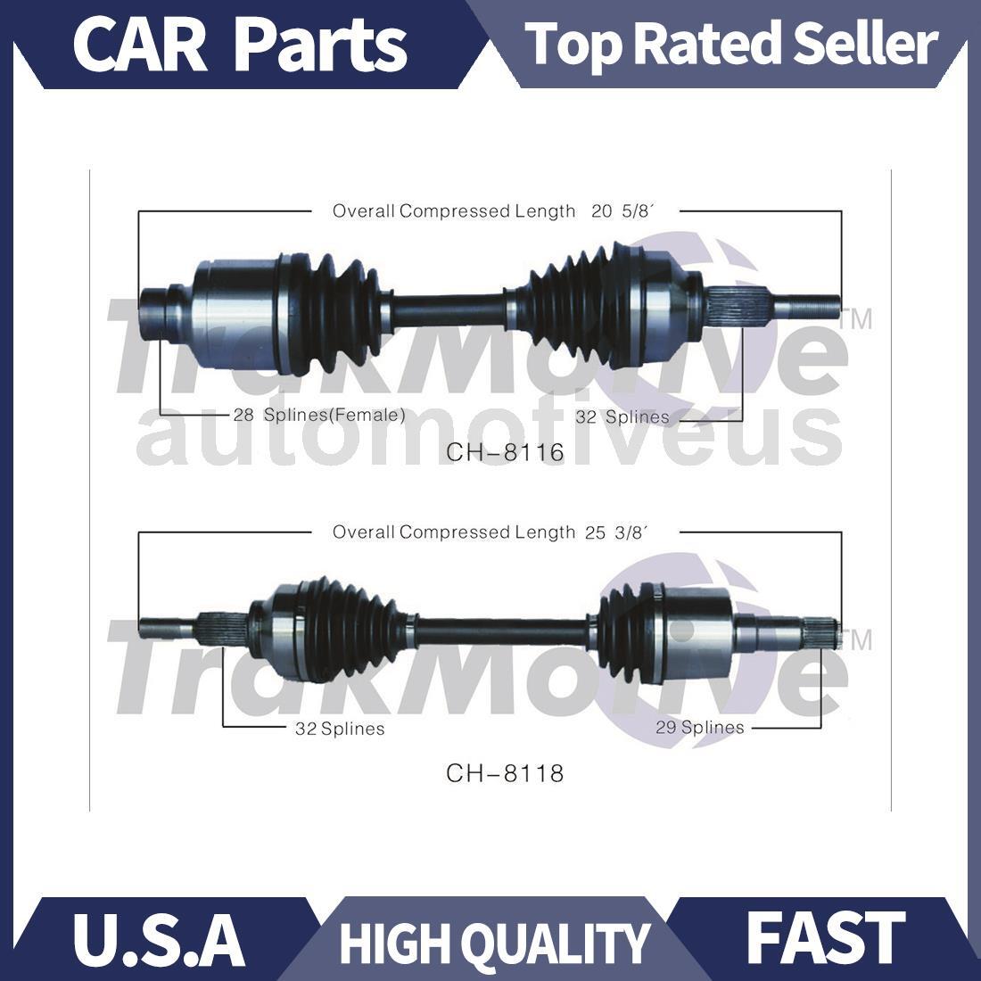 TrakMotive Front CV Axle Shaft Joint For Dodge Avenger FWD 3.5L 2014 ...