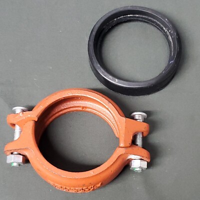 3" Victaulic FireLock EZ Grooved Pipe Coupling Style 009N Orange 3/88.9 ...