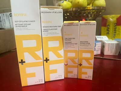 Rodan + and Fields Reverse Skin Brightening Regimen 4 Piece Set Kit New ...