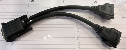 Genuine Matrox Splitter Cable LFH-60 (M) to 2x DVI-I (F) Cable F16123 ...