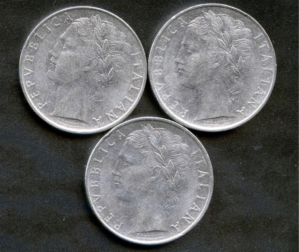 1959 1960 & 1961 Italy 100 Lira Coins | eBay