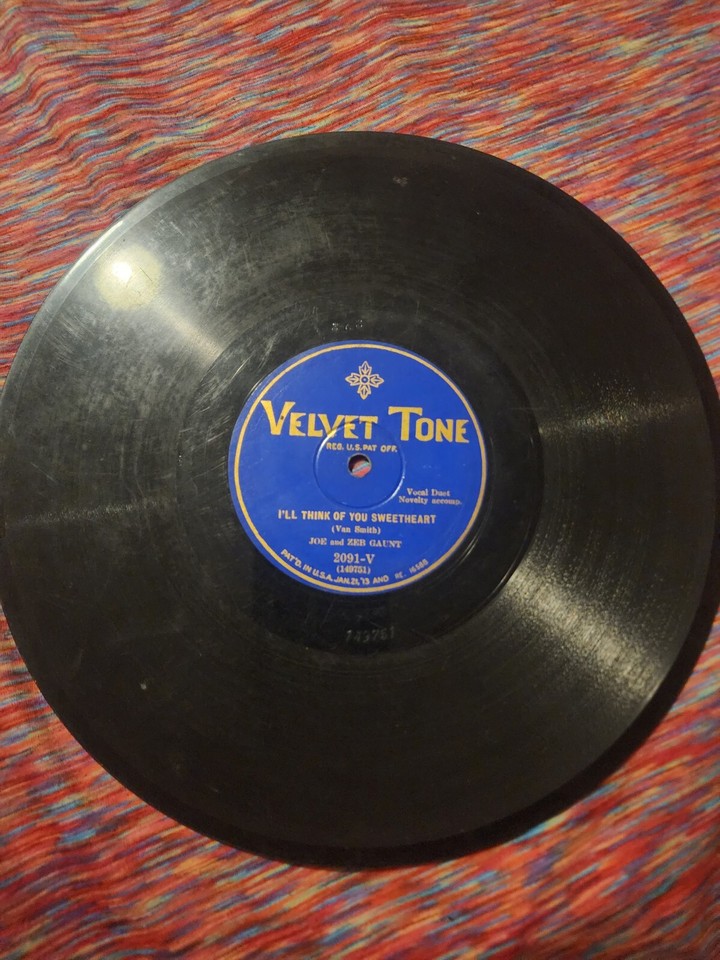 Rare 78 RPM Records- Patented. Read For Titles. Victor, Clarion, Velvet ...