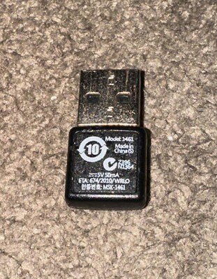 Microsoft Receiver USB Wireless Dongle- Mouse Keyboard- Model 1461 B3-3 ...