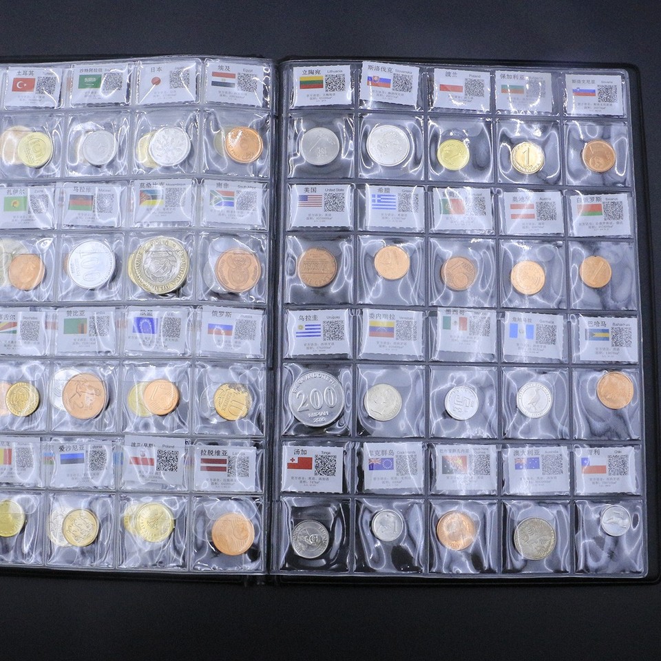 60 Countries Regions Coins Collection Books World Foreign Currency With ...