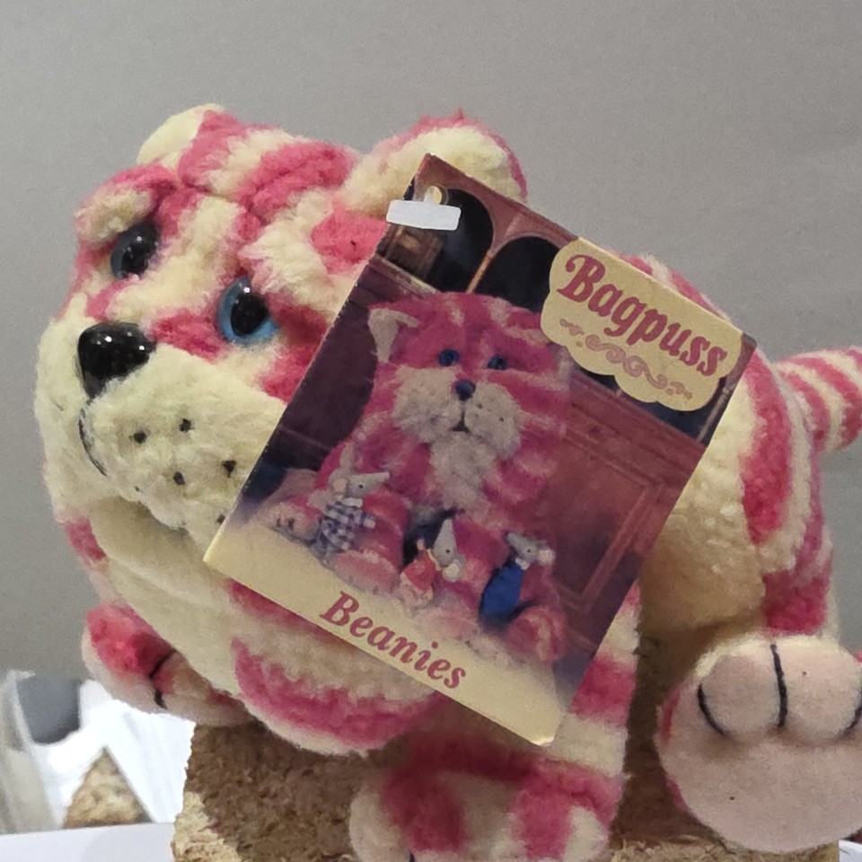 Bagpuss Cat Original 1999 Small Beanie soft toy Golden Bear New With ...