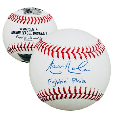Aaron Nola Signed Baseball Rawlings Philadelphia Phillies Fanatics COA ...