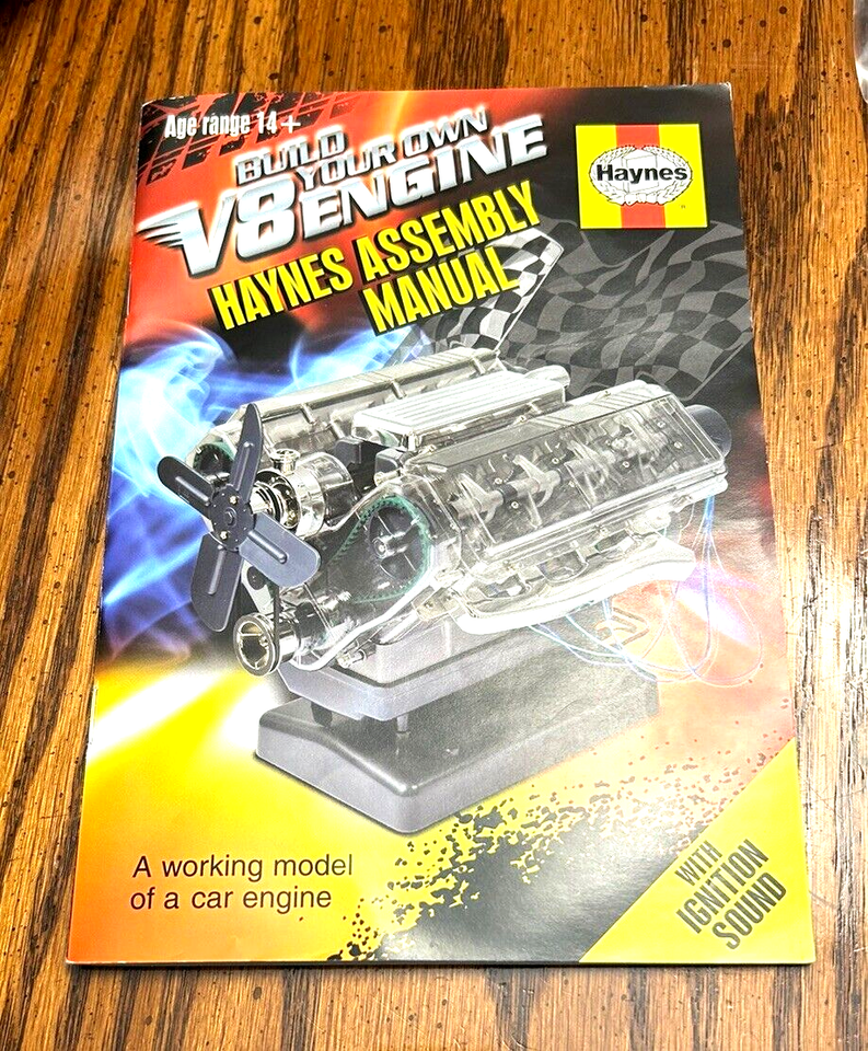 Haynes Visible Working Build Your Own V8 Engine Plastic Model Kit Open ...