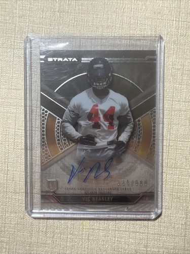 2015 Topps Strata Autographs Vic Beasley Auto 534/800 Atlanta Falcons # ...