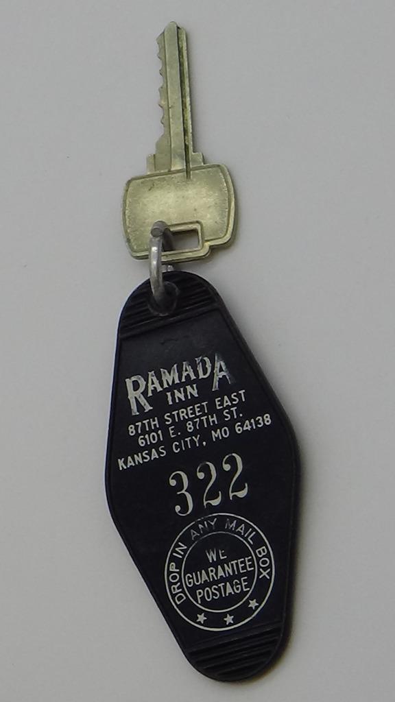 Vintage Hotel Motel Room Key and Fob Ramada Inn Room 322 Kansas City MO | eBay