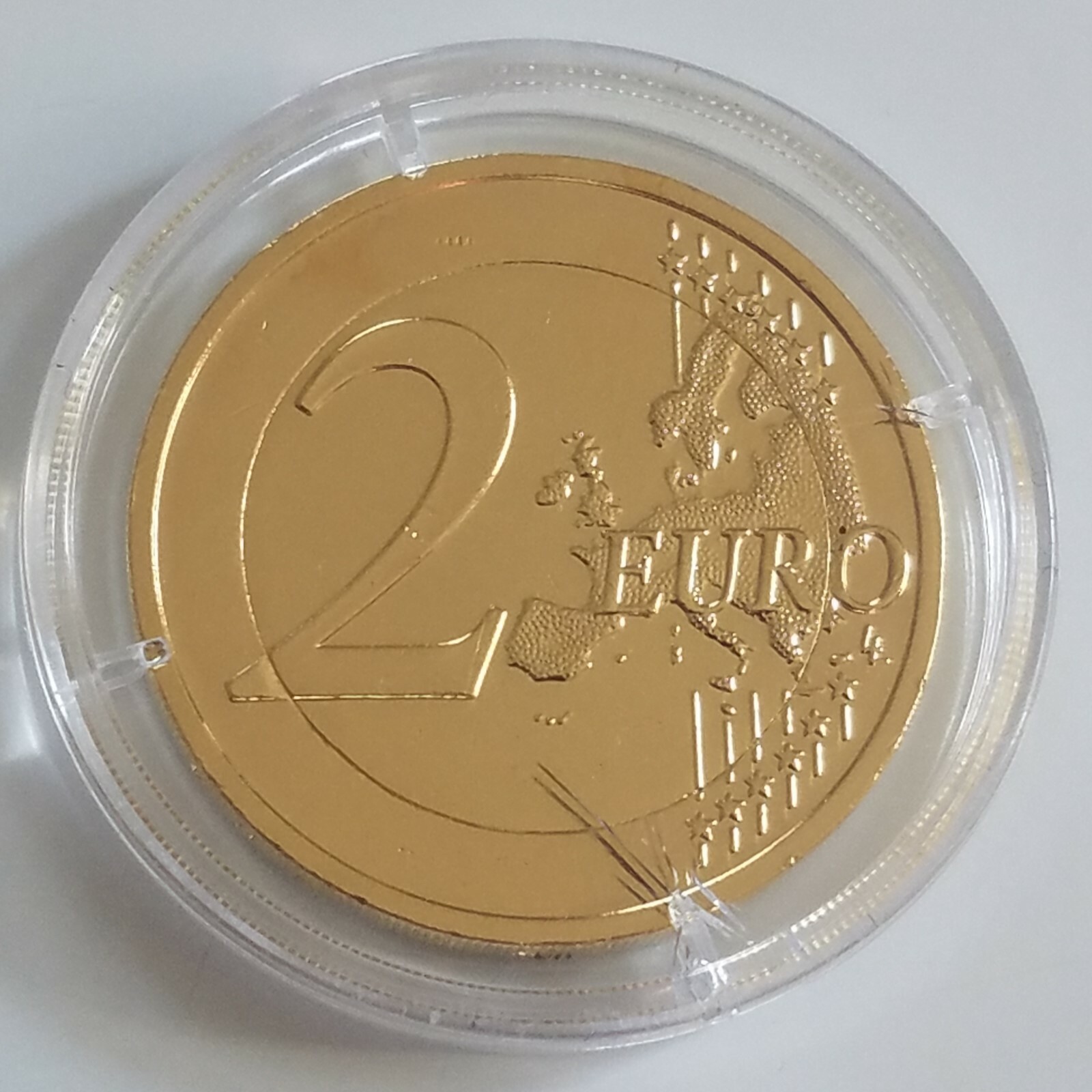 Goldene 2 Euro Münze