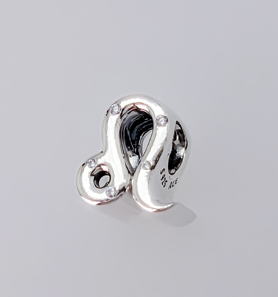 New 100% Authentic PANDORA 925 Silver Sparkling Leo Zodiac Charm ...