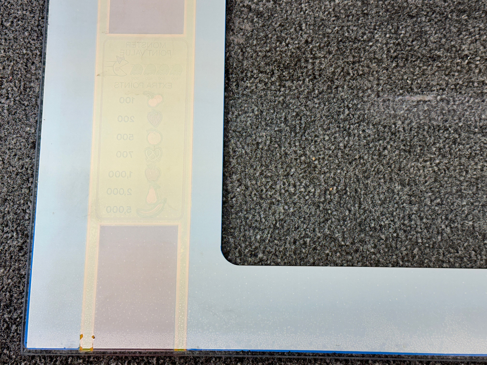 Midway Ms. Pac-Man Pacman Arcade Video Game Bezel Silk Screened ...