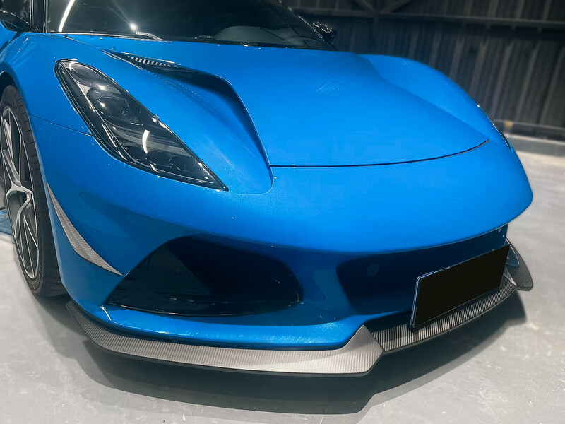 For Lotus Emira 2022 OD Type Matte Dry Carbon Fiber Front Bumper Lip ...