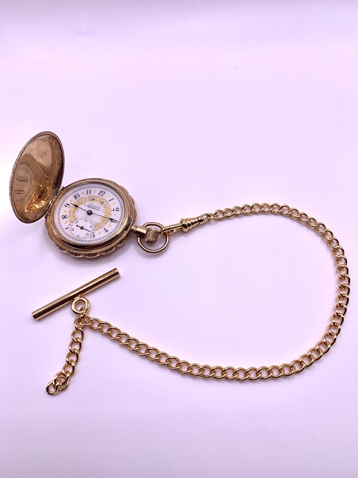 Pocket Watch . Single Albert Chain. Gold Plated. Watch Not Included. | eBay