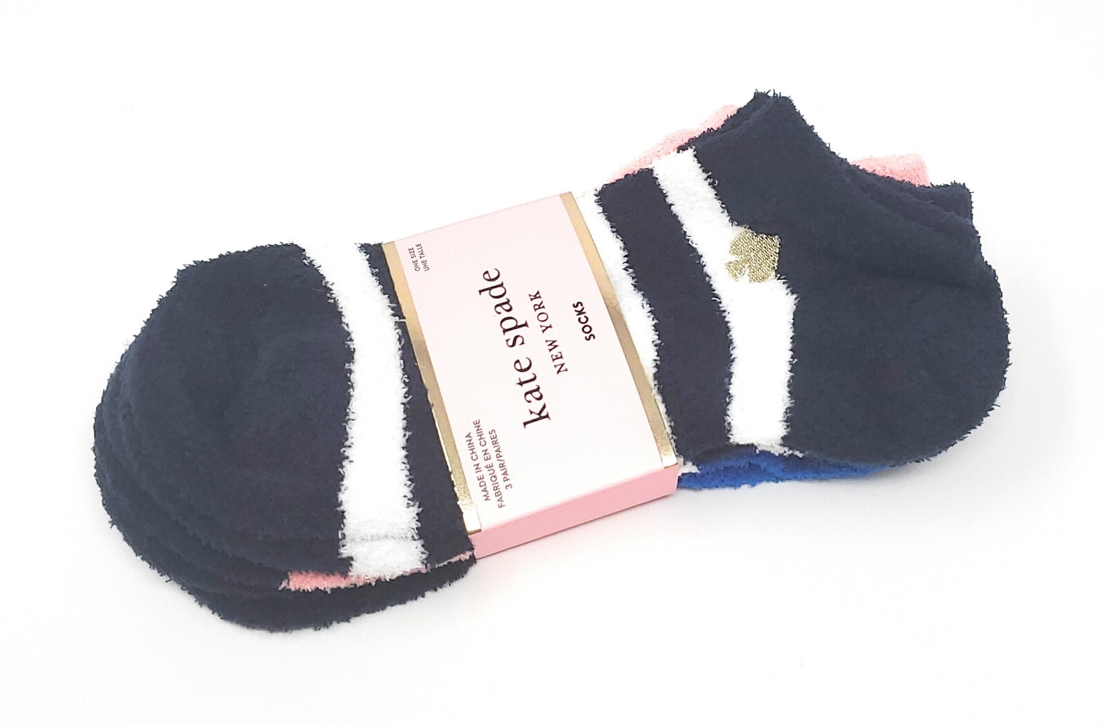 Kate Spade Fuzzy Ankle Slipper Socks 3 Pairs Low Cut | eBay