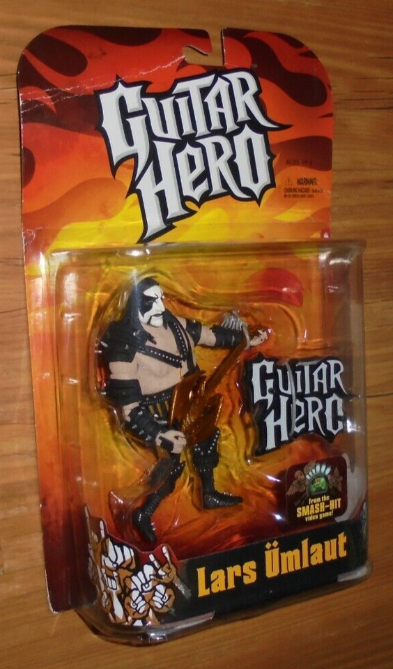 Guitar Hero LARS UMLAUT Black Hair Game Action Figure McFarlane 2008 S ...