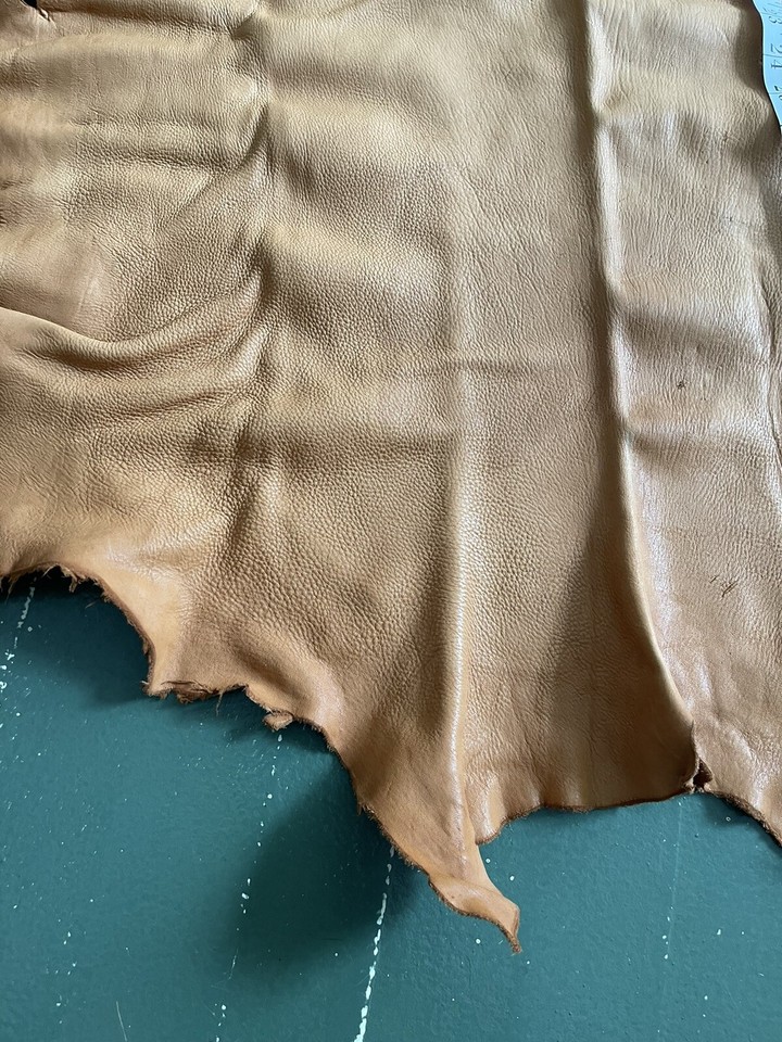 RUST COWHIDE Leather /suede Hide for Native Crafts Buckskins Rifle Case ...