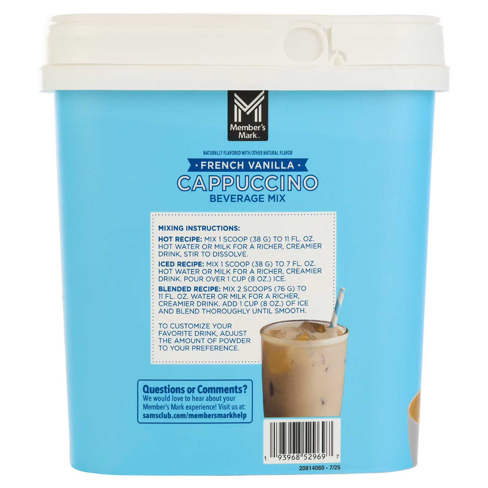 Member's Mark French Vanilla Cappuccino Beverage Mix, 48 oz | eBay