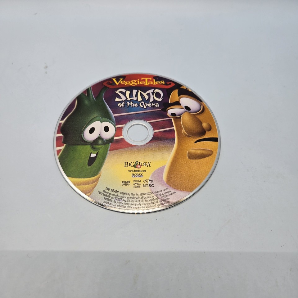 VEGGIETALES • Lot Of 2 DVDs w/Cases *Both Tested Sumo Opera Are You My ...